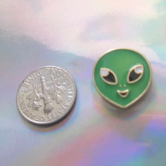 Jewelry | Nwot Funny Alien Poop Emoji Jewelry Pizza Pin Set | Poshmark